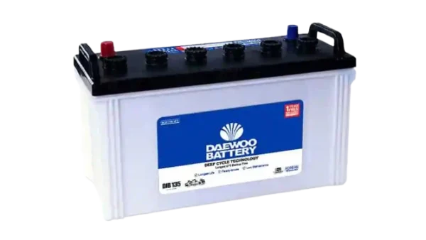 Daewoo DIB 135 100Ah Deep Cycle Battery, Tubular Type